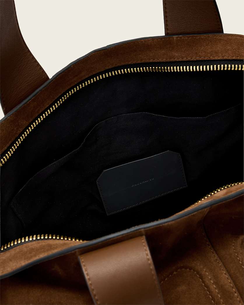 Jean Rey Suede Tote Bag SUGAR BROWN | ALLSAINTS